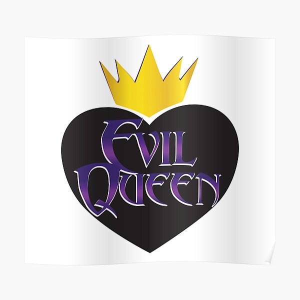 "Evil Queen Crown Black Heart Halloween Evil Queen Costume Evil Villain ...