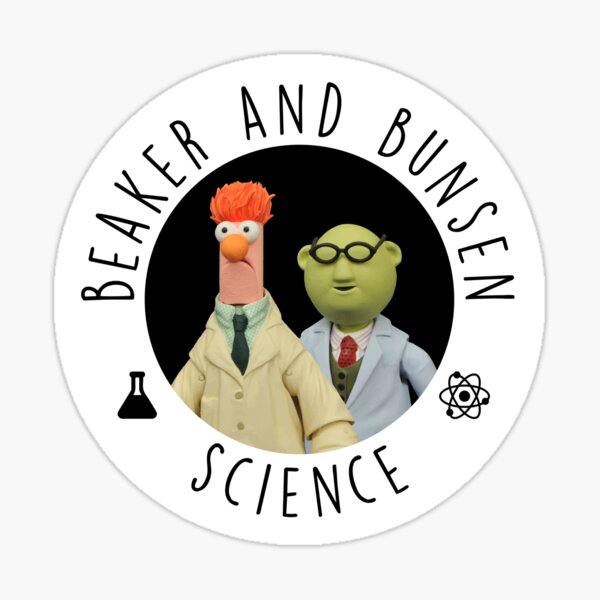 "Beaker Muppets and Bunsen - Science" Sticker for Sale by Rojeck ...