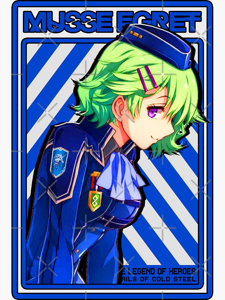 "TRAILS OF COLD STEEL - MUSSE EGRET" Sticker for Sale by UNCHMUNCH ...