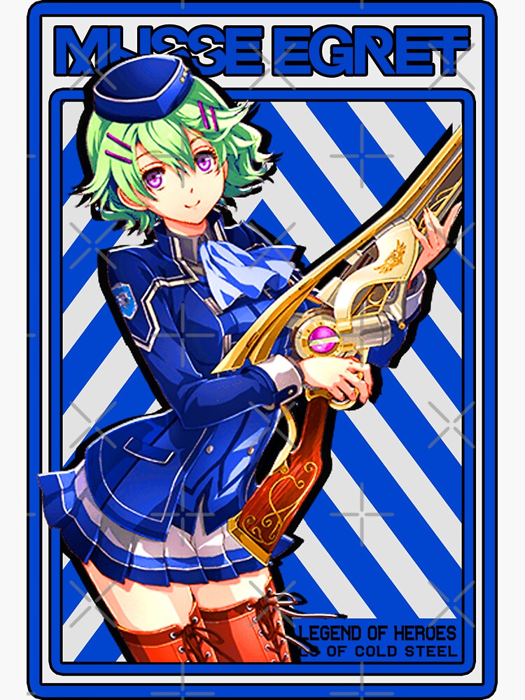 "TRAILS OF COLD STEEL - MUSSE EGRET" Sticker for Sale by UNCHMUNCH ...