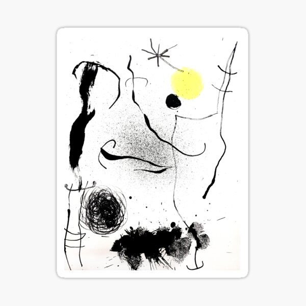 "joan miro" Sticker for Sale by itsmeart | Redbubble