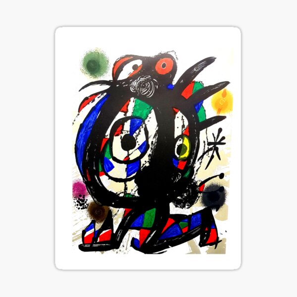 "joan miro" Sticker for Sale by itsmeart | Redbubble