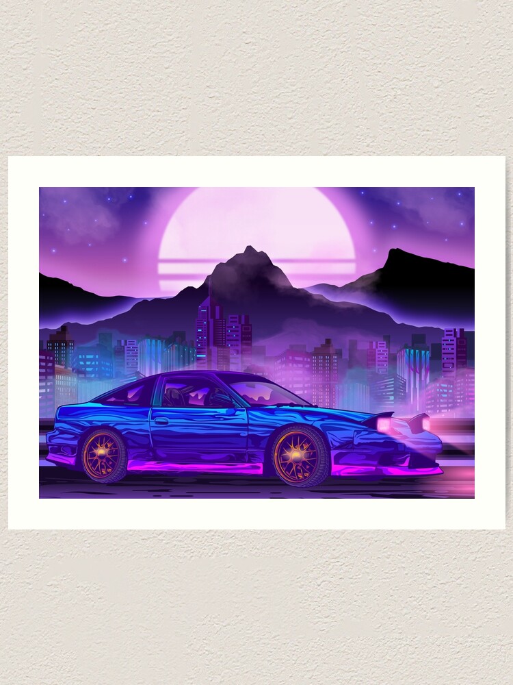 "JDM Mazda RX7 Synthwave" Art Print for Sale by Ilhamqrov | Redbubble