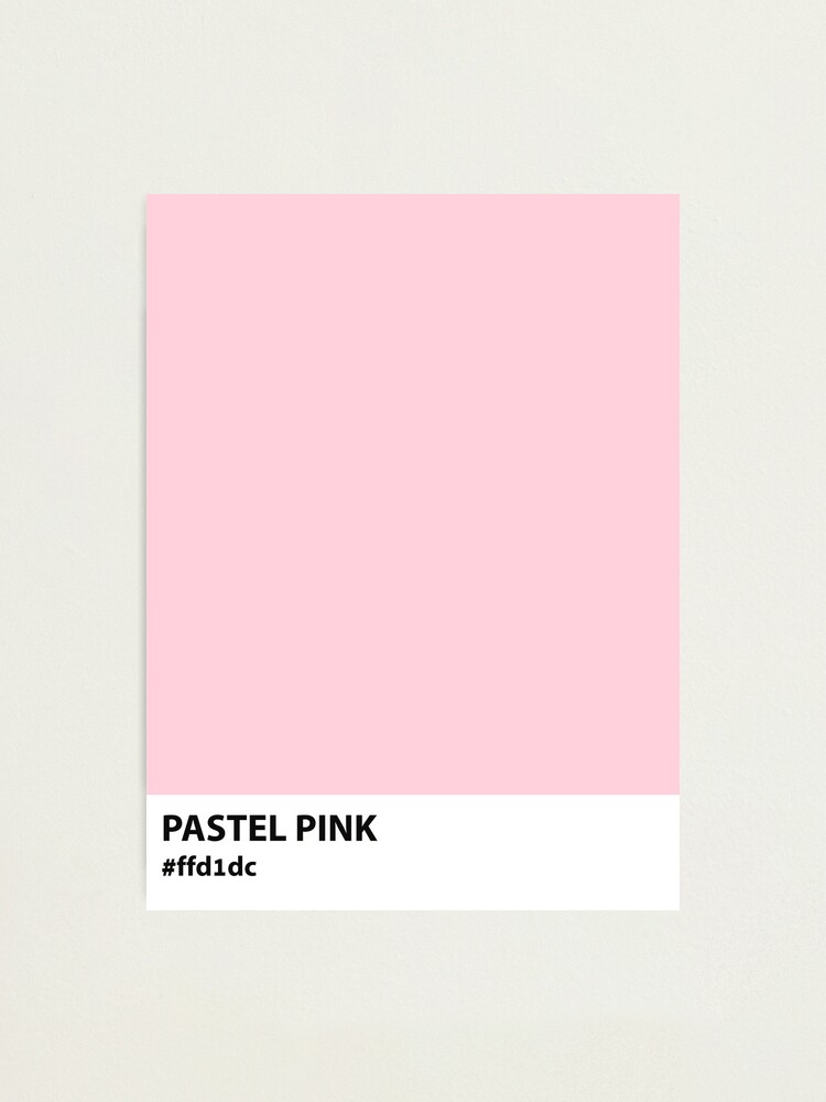Lámina fotográfica for Sale con la obra «pantone rosa pastel» de ...