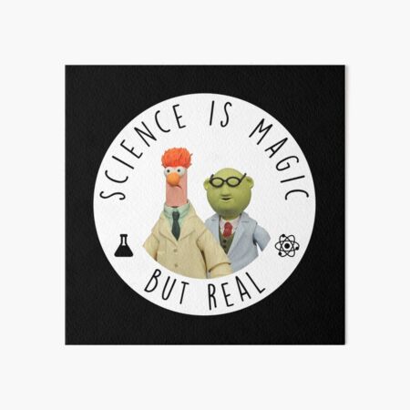 "Beaker Muppets and Bunsen - Science is Magic But Real" Art Board Print ...