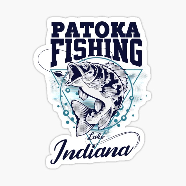 "Patoka lake Indiana fishing spot" Sticker for Sale by THEWFBD | Redbubble