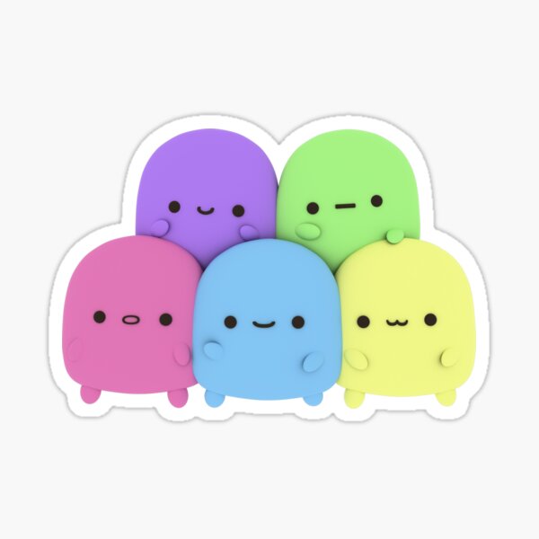 "Blob Family" Sticker for Sale by akash-3d | Redbubble