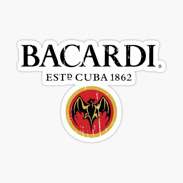 "Bacardi drunk" Sticker for Sale by yeuhaa | Redbubble