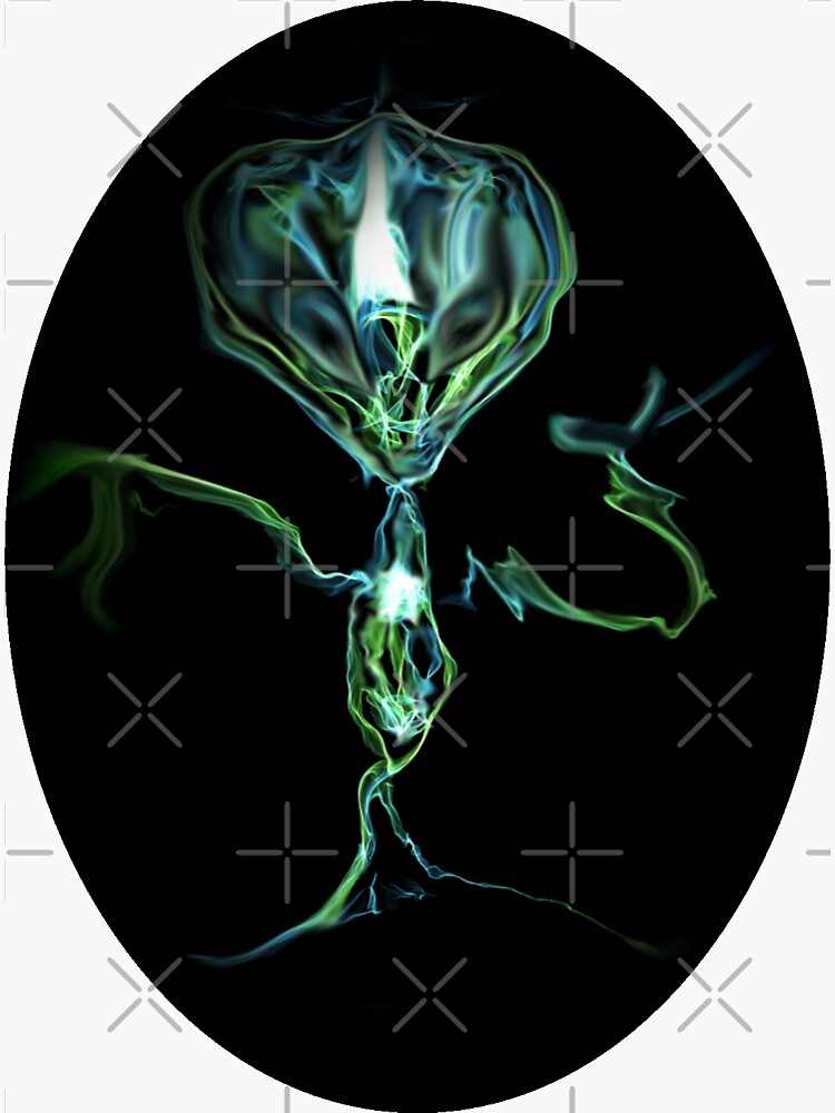 "Alien spirit light being " Sticker for Sale by Blingpipe | Redbubble