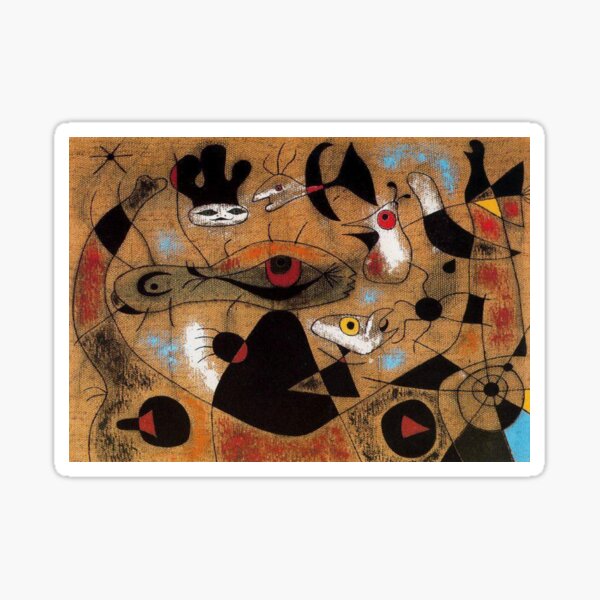 "joan miro" Sticker for Sale by itsmeart | Redbubble