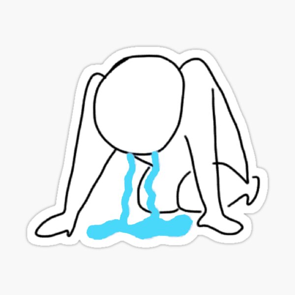 "Meme cry" Sticker for Sale by Dawn6441 | Redbubble