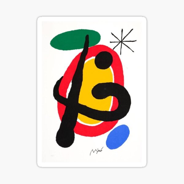 "joan miro" Sticker for Sale by itsmeart | Redbubble