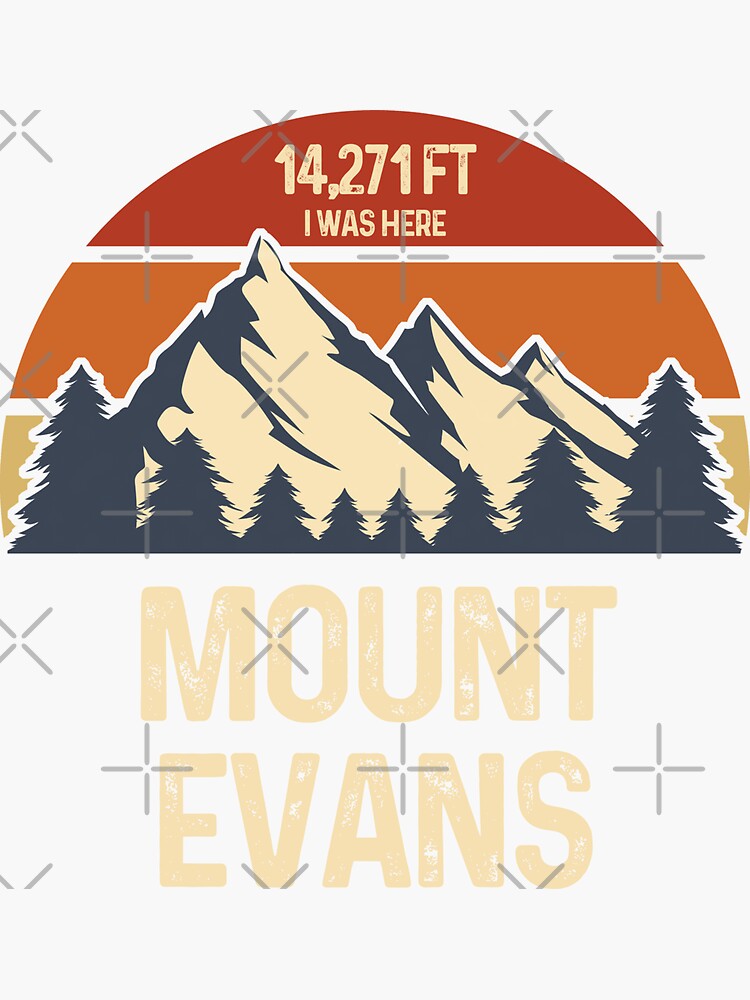 "Mount Evans Climbing" Sticker for Sale by TripleRainbow | Redbubble