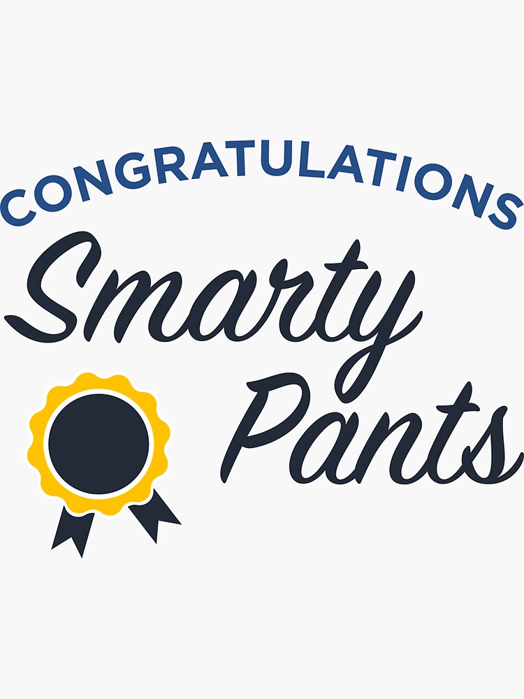"Smarty Pants" Sticker for Sale by lartelier | Redbubble