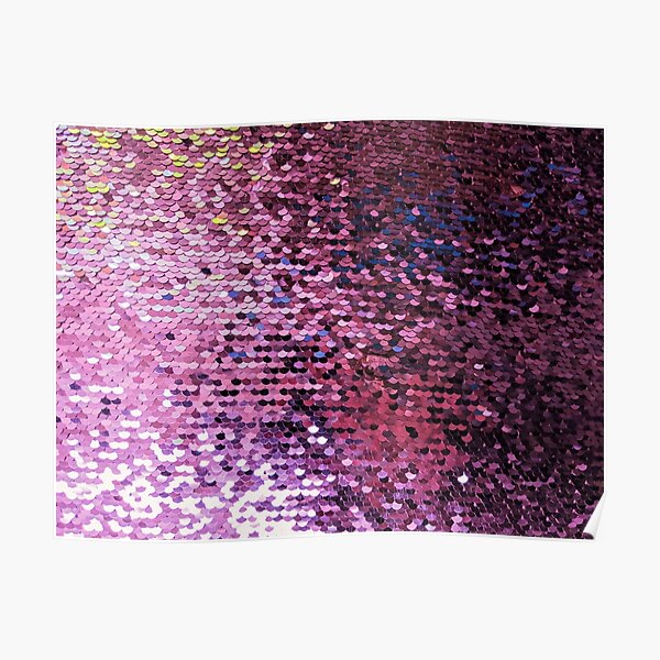 "Pink Sequins" Poster for Sale by arfff | Redbubble