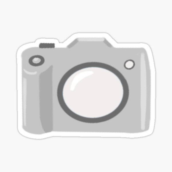 "Gray digital camera" Sticker for Sale by liuboutinheels | Redbubble