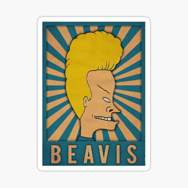 "For Men Women Beavis And Butthead music Beavis TP 2020" Sticker for ...