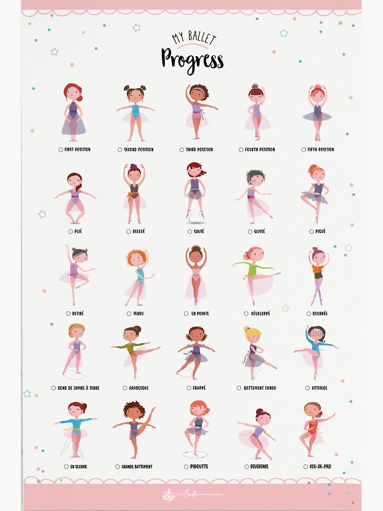 "Progress POSTER MY BALLET" Sticker for Sale by cafetung | Redbubble