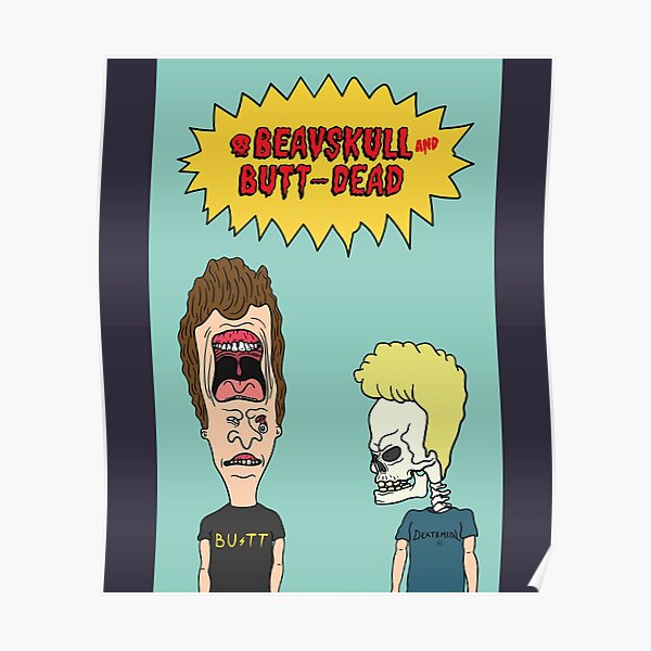 "Gifts For Men Beavis And Butthead halloween Bill and Cam-Head" Poster ...