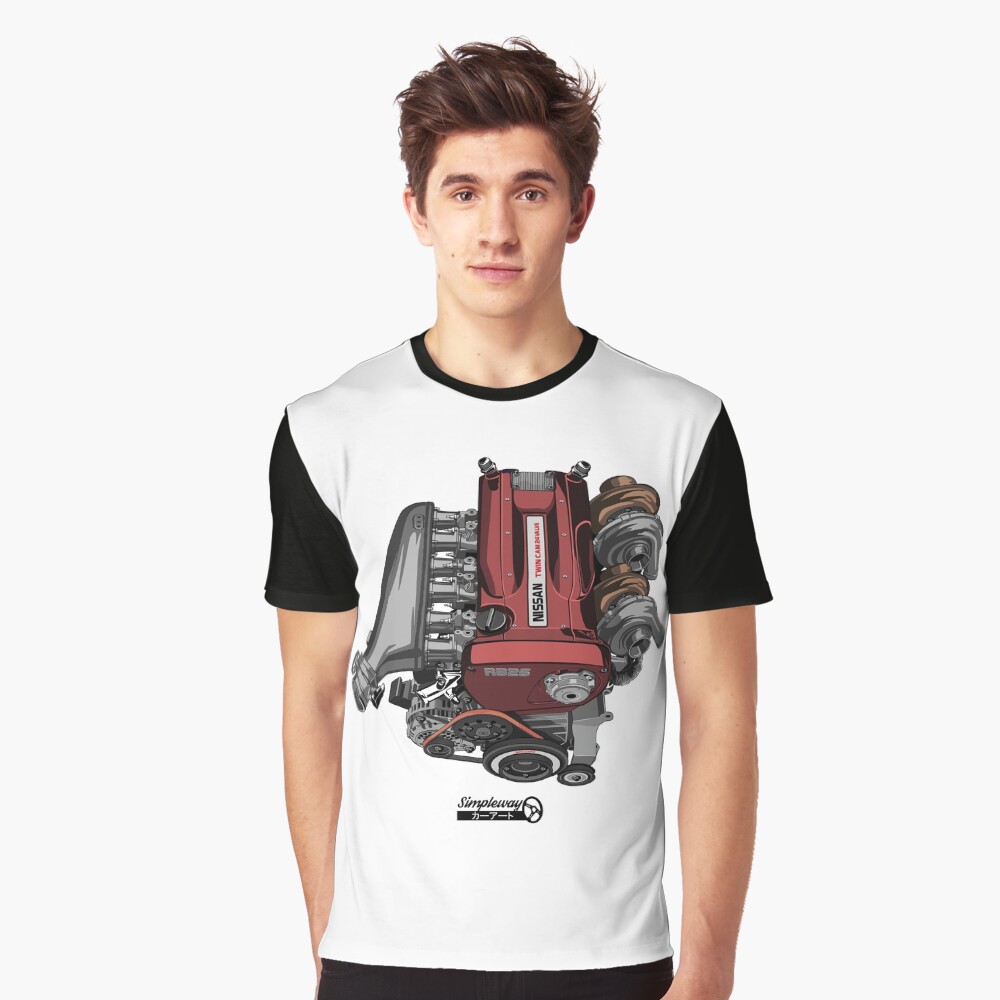 "RB26DETT Skyline GT-R engine" Sticker for Sale by SimpleWayDesign ...