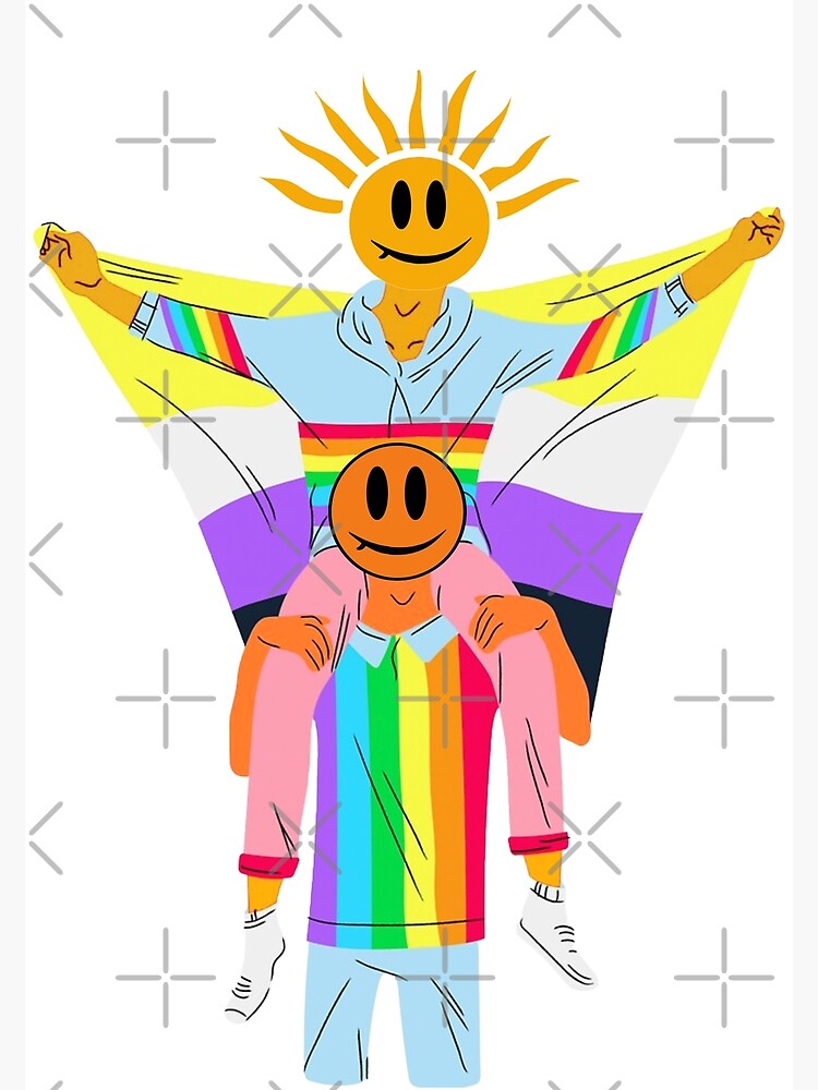 "PRIDE SMILEY FACE COUPLE" Poster for Sale by SummerSurfClub | Redbubble