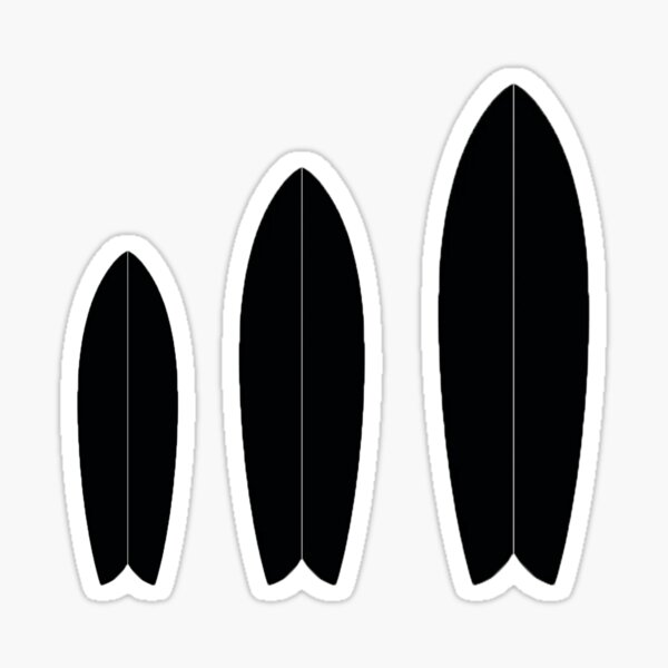 "EVOLUTION OF SURFBOARD" Sticker for Sale by SummerSurfClub | Redbubble
