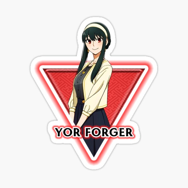 "SPY X FAMILY - YOR FORGER" Sticker for Sale by TRIANGLEDOWN | Redbubble