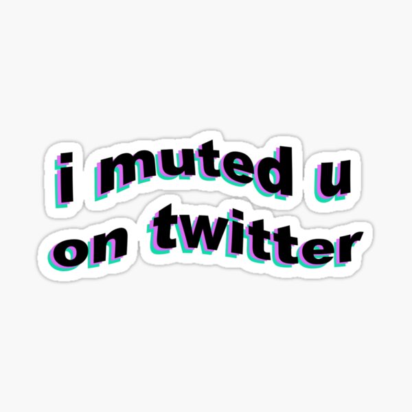 "~ muted ~" Sticker by RETROworldwide | Redbubble