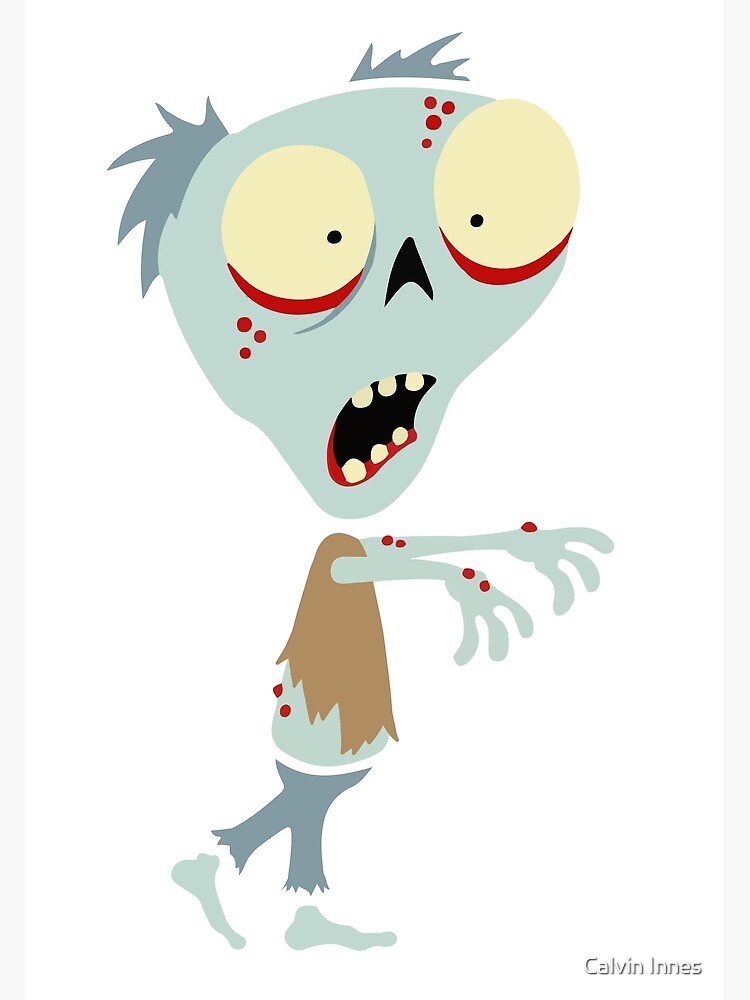 "Fred The Zombie - Everybody Shuffling!" Poster by calvininnes | Redbubble