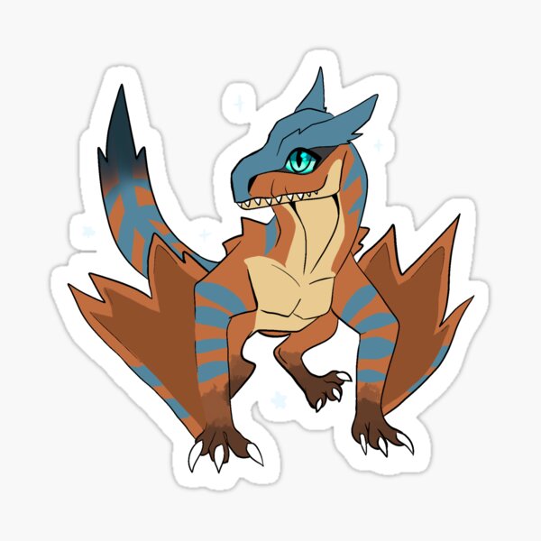 "Tigrex" Sticker for Sale by Gingalunaa | Redbubble