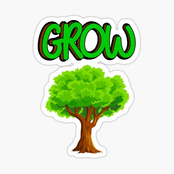 "Grow Trees" Sticker for Sale by YSK754 | Redbubble