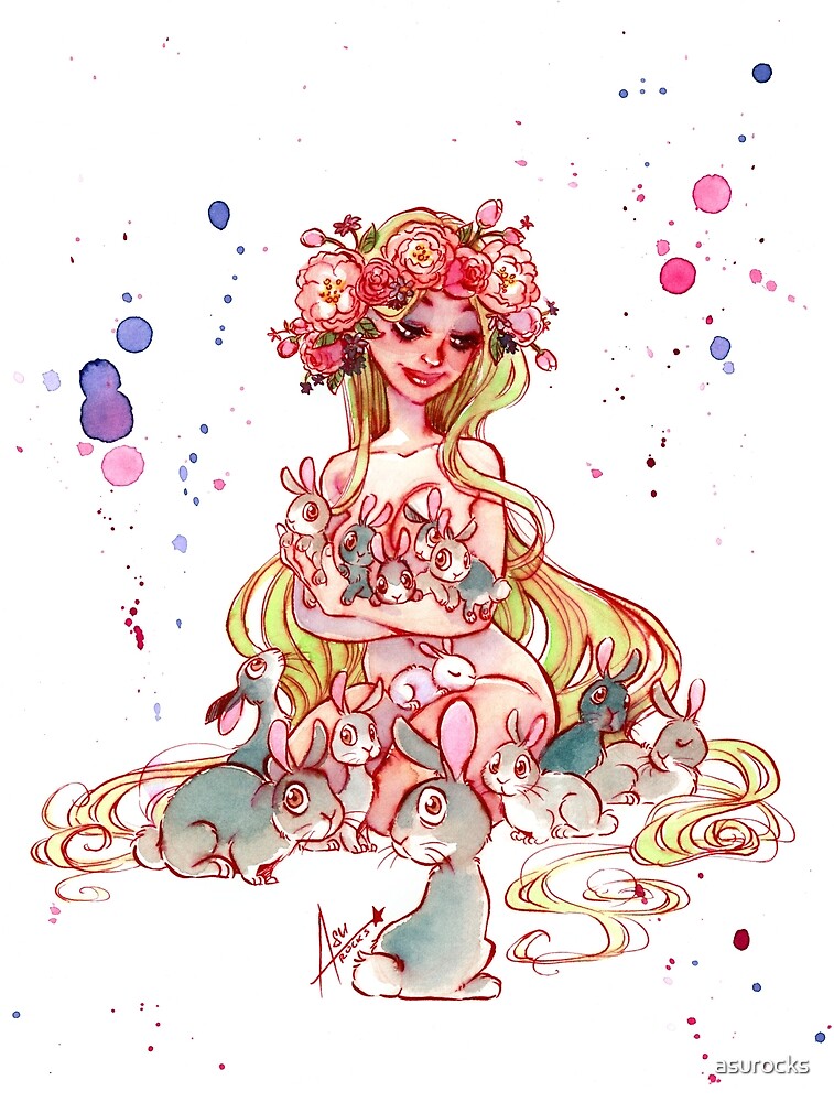 "Spring Goddess" by asurocks | Redbubble