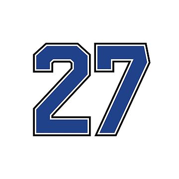 "Number 27 lucky sports jersey twenty seven" Cap for Sale by HeavyStyle ...