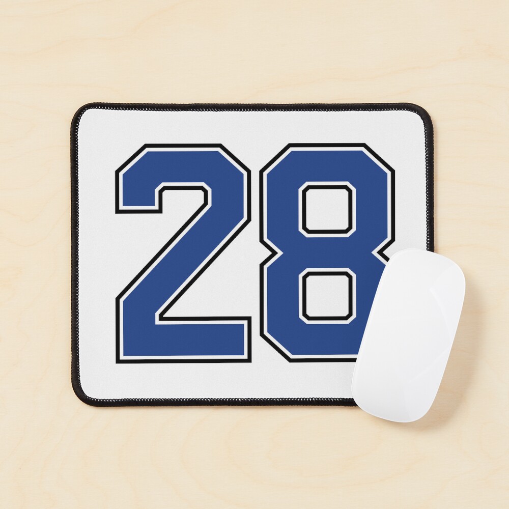 "Number 28 lucky sports jersey twenty eight" Sticker for Sale by ...