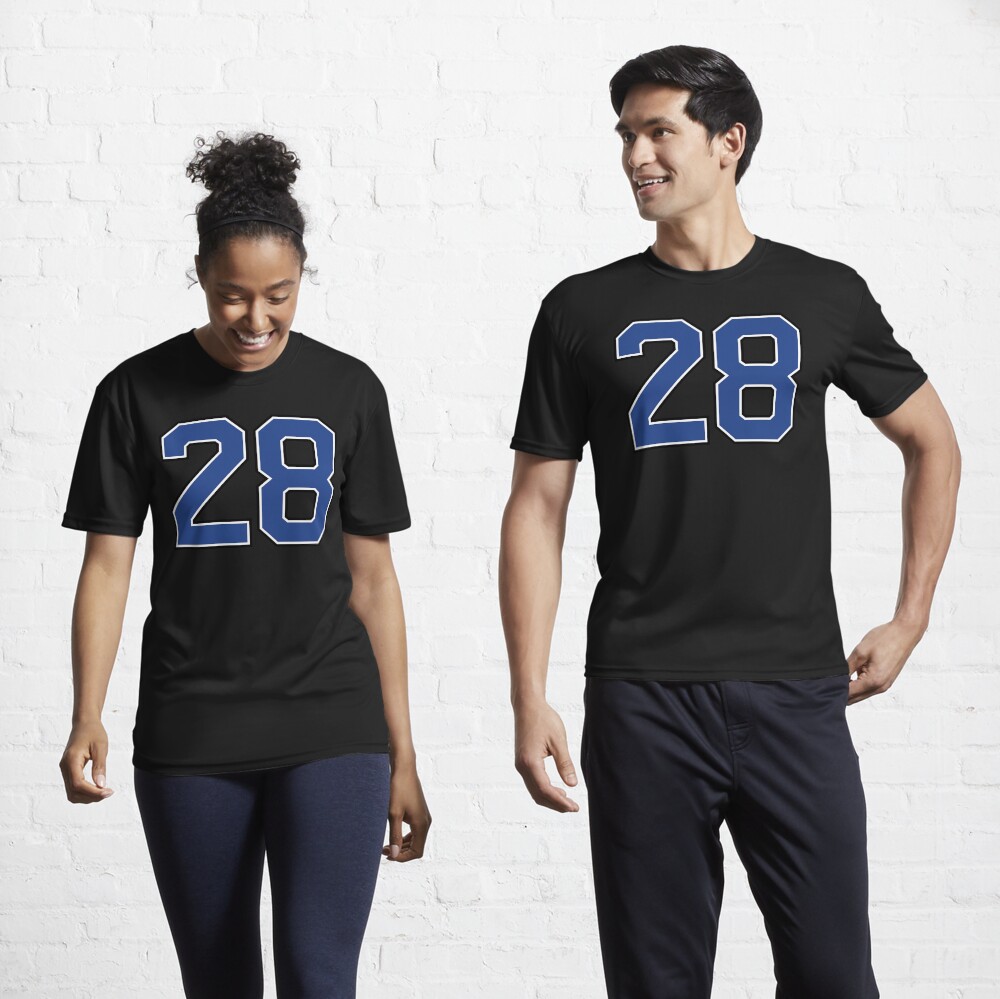 "Number 28 lucky sports jersey twenty eight" Sticker for Sale by ...