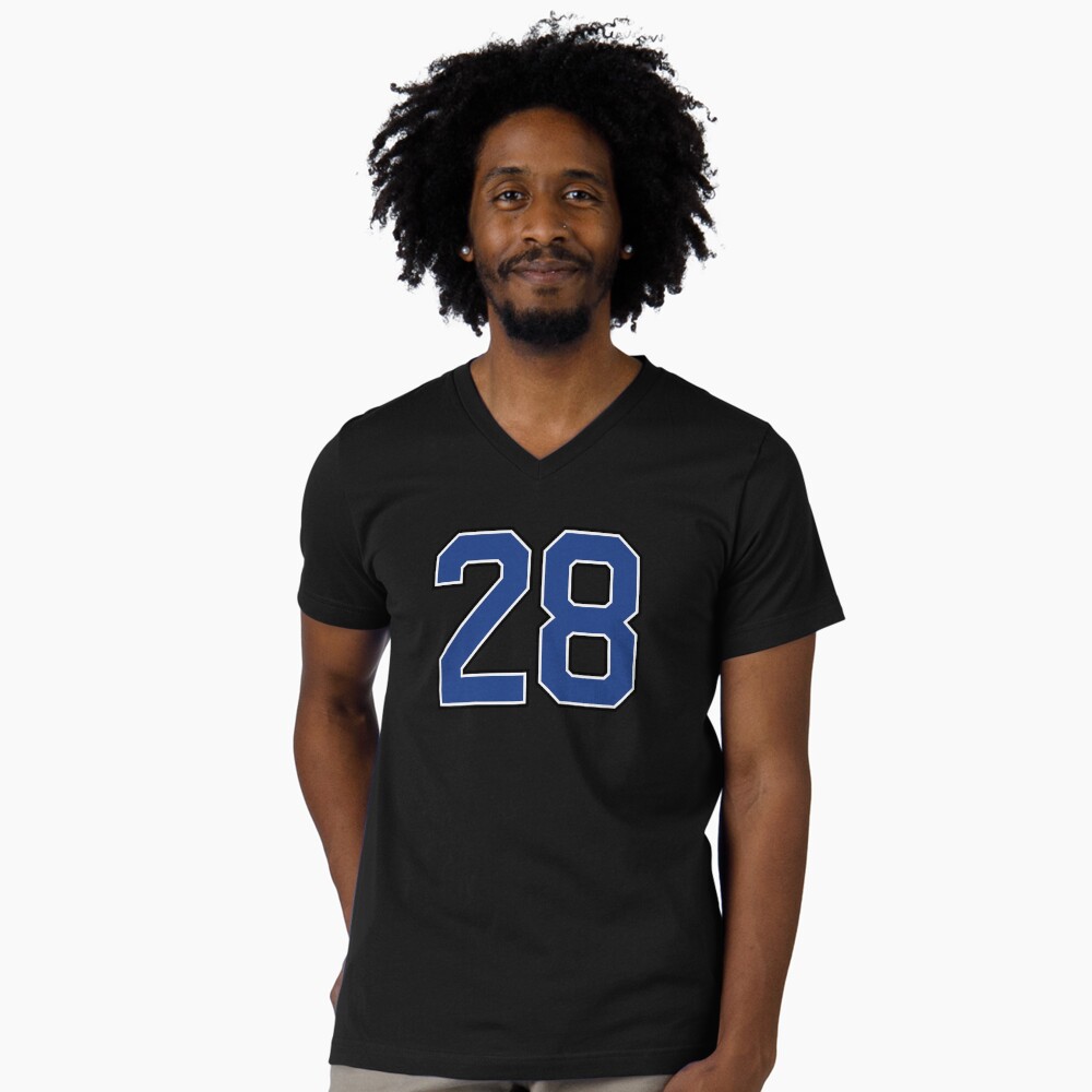 "Number 28 lucky sports jersey twenty eight" Sticker for Sale by ...