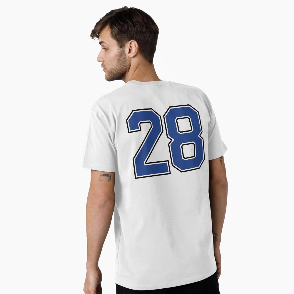 "Number 28 lucky sports jersey twenty eight" Sticker for Sale by ...