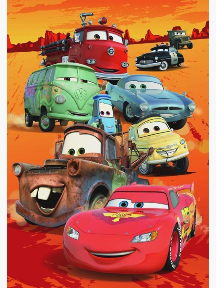 "Cartoon Pixar CARS McQueen poster" Poster for Sale by scottelsie ...
