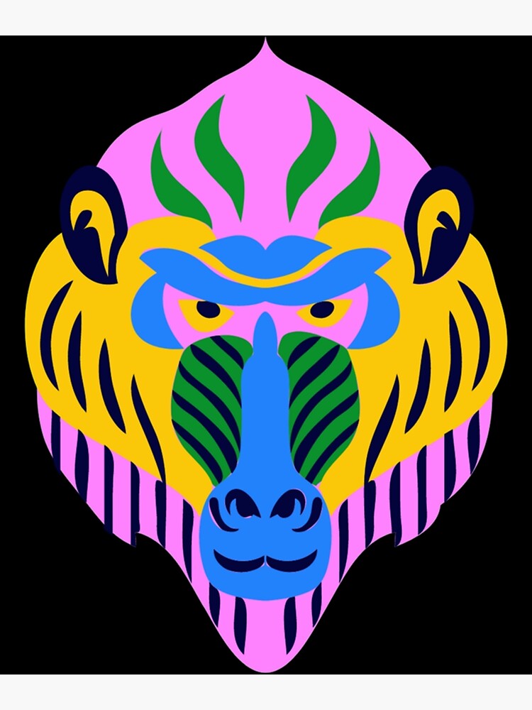 "Monkey Face " Poster for Sale by symboshop | Redbubble