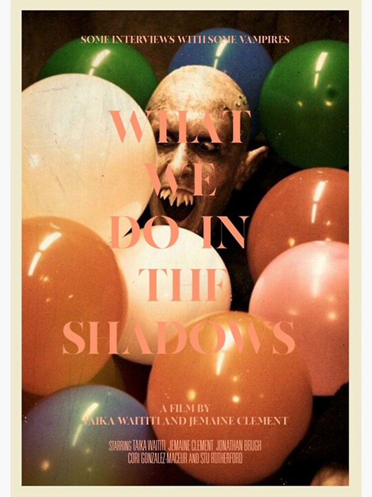 "what we do in the shadows Poster classic " Sticker for Sale by ...