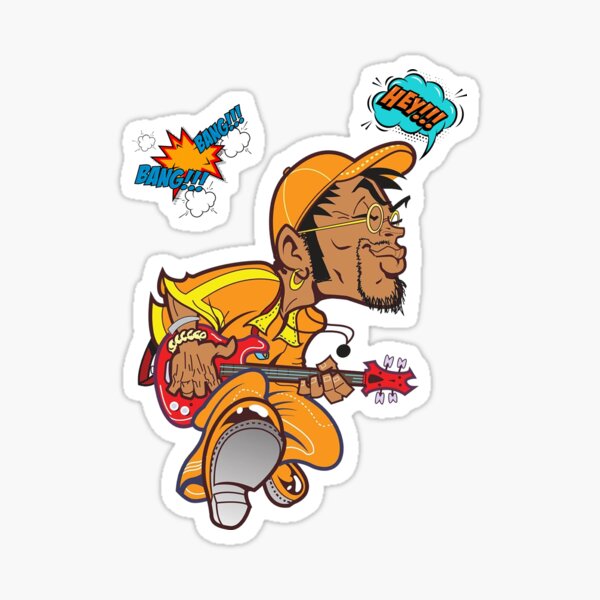 "Singer cartoon" Sticker for Sale by DiepChi127 | Redbubble