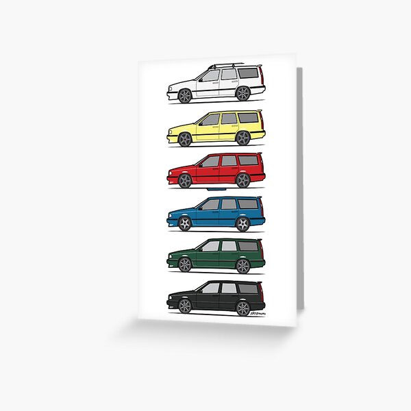 "A Stack Of Volvo 850 V70 T5 Swedish Turbo Wagons Graphic Retro s ...