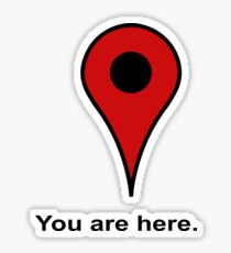 You Are Here Stickers | Redbubble