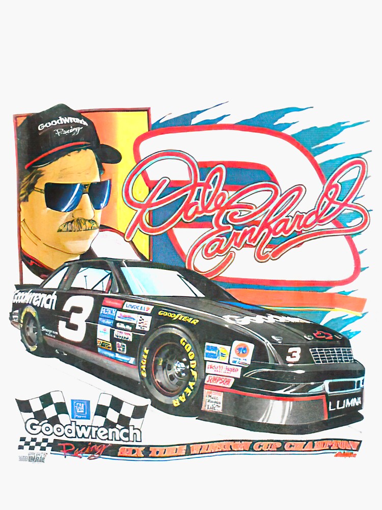 "Dale Earnhardt NASCAR Racing" Sticker for Sale by JasonRShop | Redbubble
