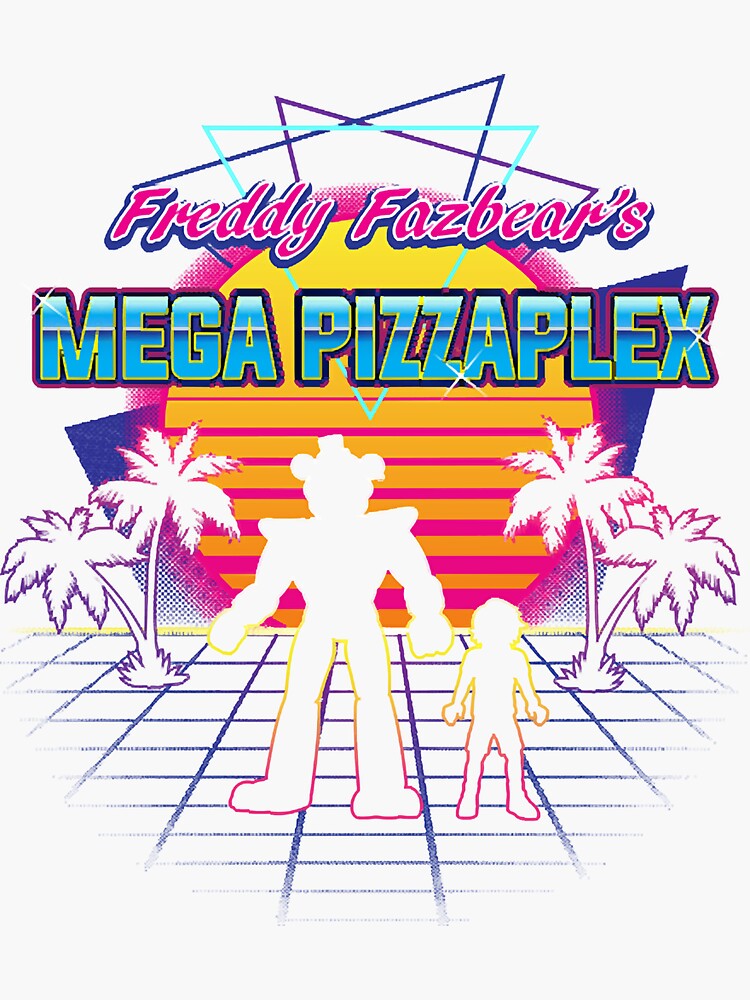 "Freddy Fazbears Mega-Pizzaplex" Sticker von LoGovia009 | Redbubble