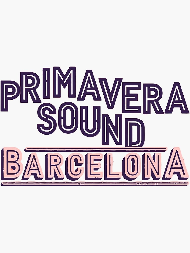 "Primavera sound" Sticker for Sale by PeterLindahl | Redbubble