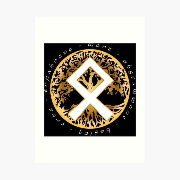 "Rune Othala Tree of Life Birthday Rune May 29th to June 14th" Art ...