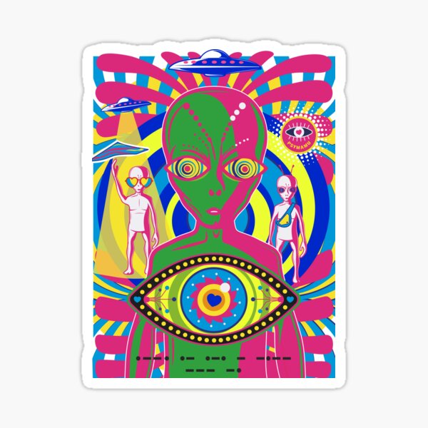 "Alien Mamu" Sticker for Sale by psymamu | Redbubble