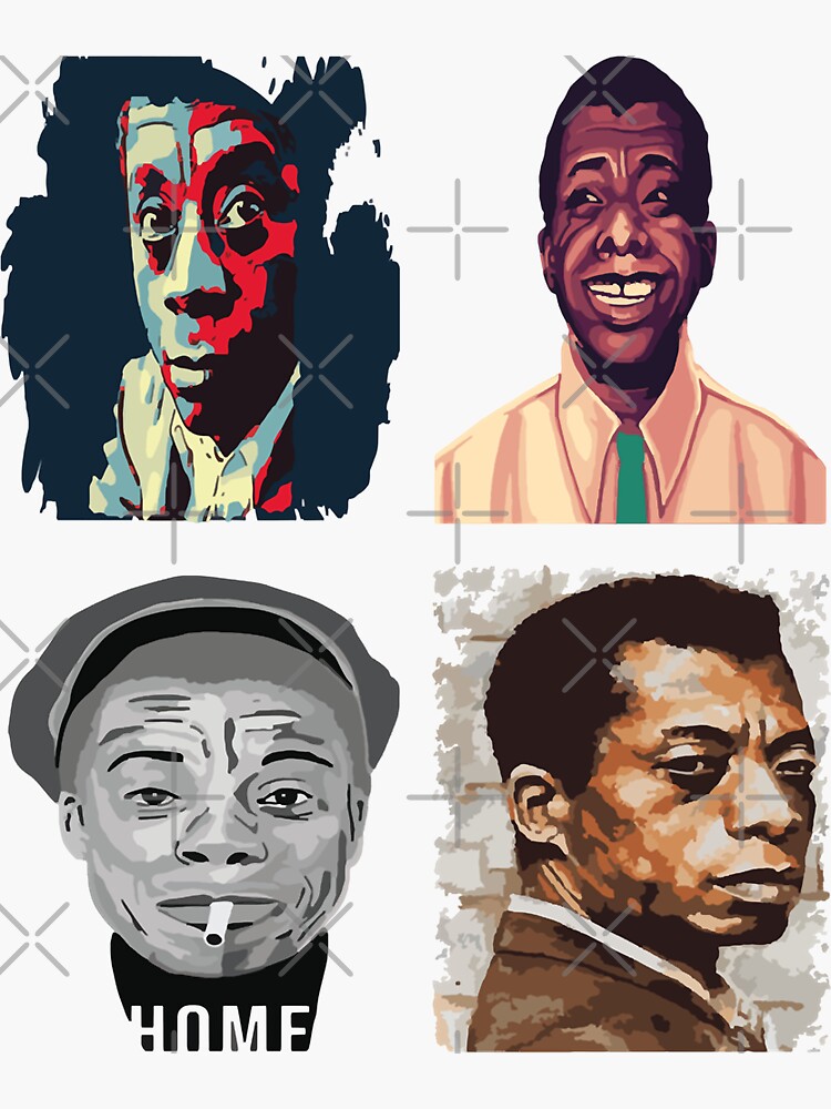 "Birthday Gifts James Baldwin African American Gift For Fans" Sticker ...