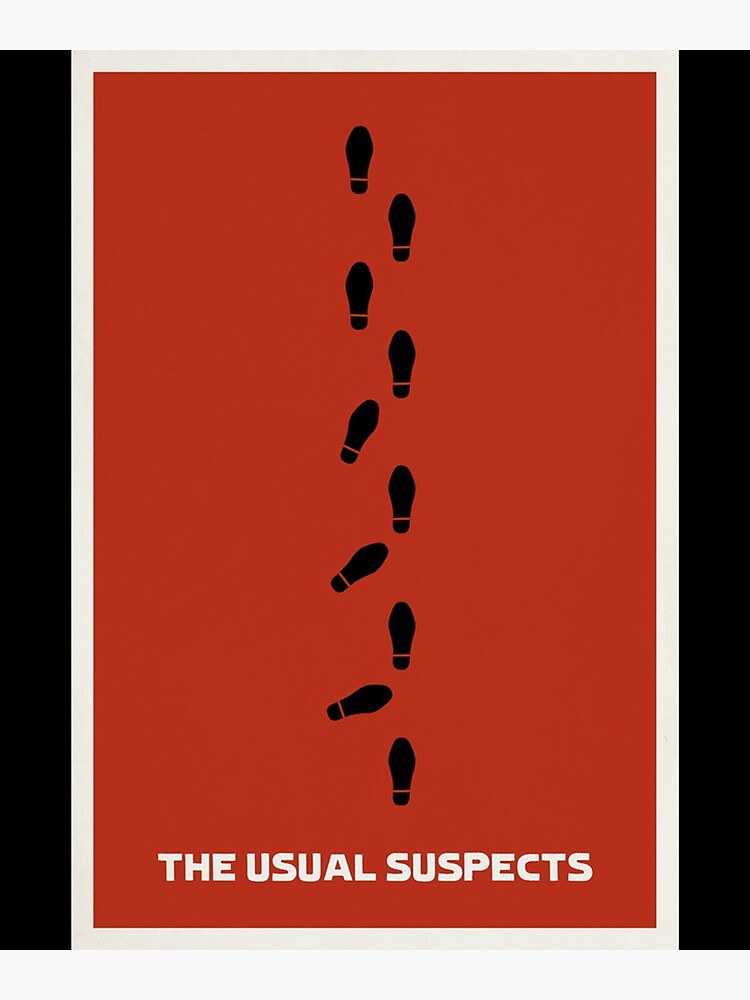 The Usual Suspects Poster Poster For Sale By Rutskeresq Redbubble